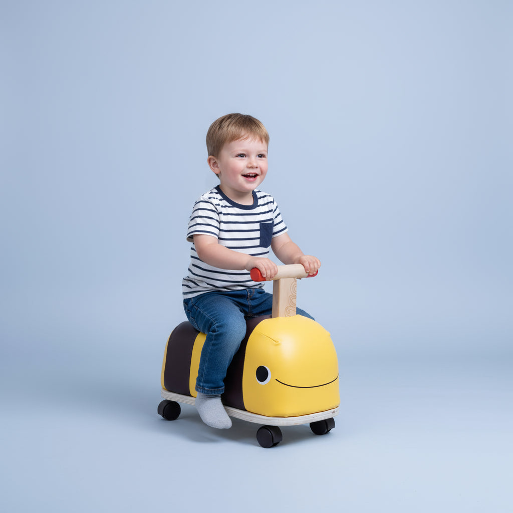 Wooden Bee Ride-On Boom Buggy – Bliip